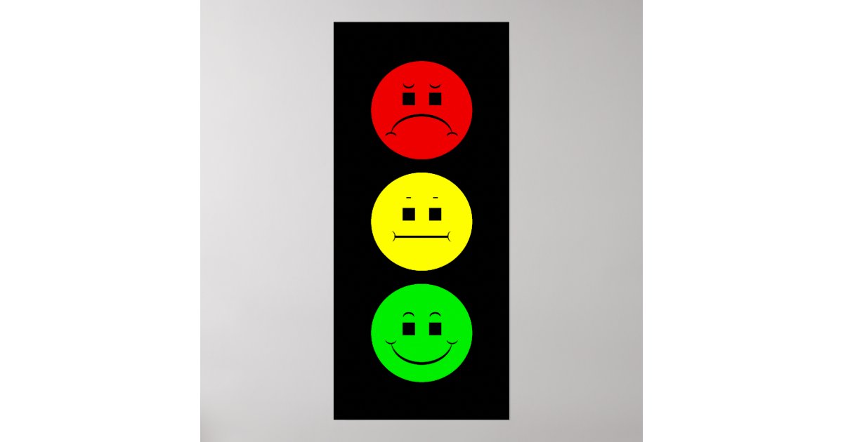 Moody Stoplight Poster | Zazzle