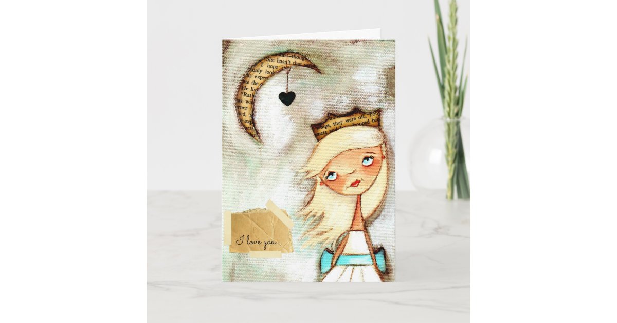 Moon and Back - Greeting Card | Zazzle