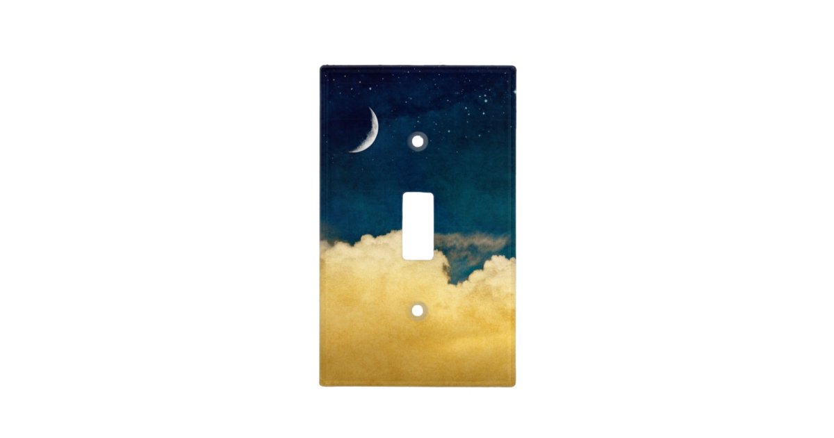 Moon And Cloudscape Light Switch Cover | Zazzle