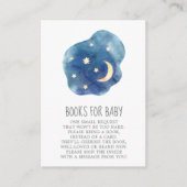 Moon and Stars Baby Boy Books for Baby Enclosure Card | Zazzle
