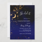 Moon And Stars Graduation Party Invitation | Zazzle