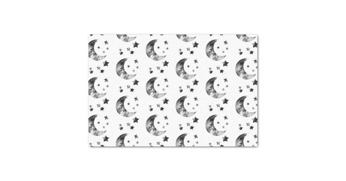 Moon and Stars Tissue paper | Zazzle