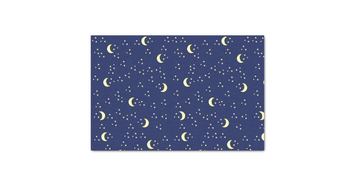 Moon and Stars Tissue Paper | Zazzle
