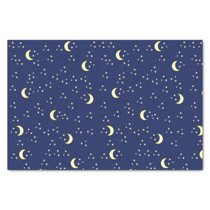 Moon and Stars Tissue Paper | Zazzle.com