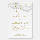 Moon and Stars Welcome Sign, Baby Shower Sign | Zazzle