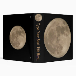 Moon Binder Personalized Full Moon Photo Album | Zazzle