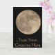 Moon Card Romantic Full Moon Custom Greeting Card | Zazzle