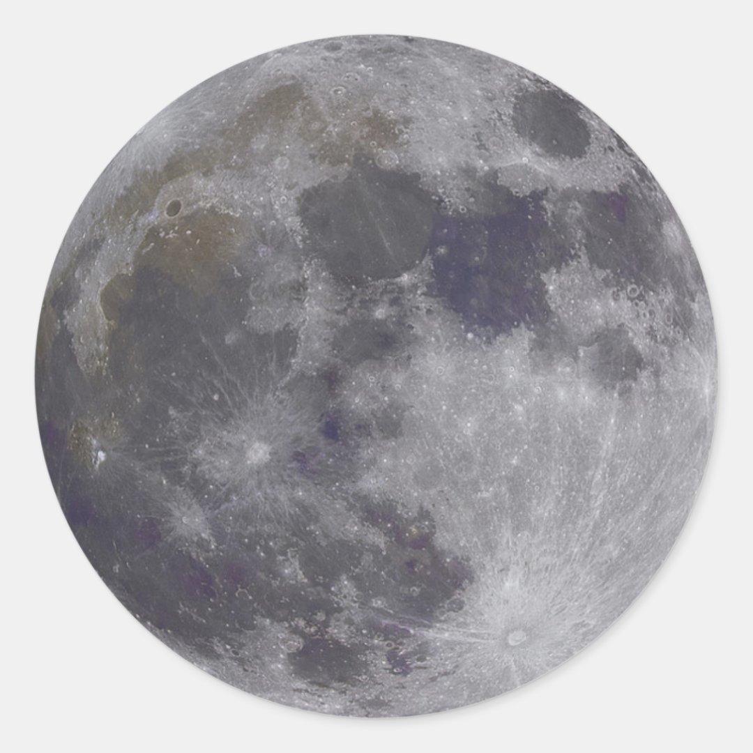 Moon Classic Round Sticker | Zazzle
