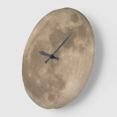 Moon Clock Full Moon Wall Clocks Decor Gifts | Zazzle