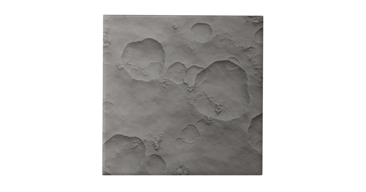 Moon Craters, Lunar Surface Ceramic Tile | Zazzle