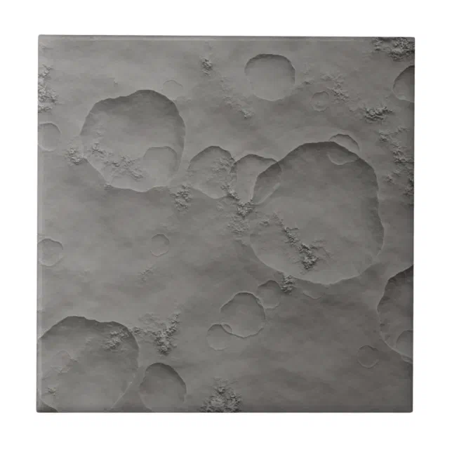 Moon Craters, Lunar Surface Ceramic Tile | Zazzle