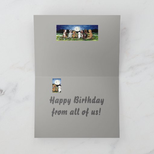 Moon Dogs Personalized Birthday/All Occasion Card | Zazzle