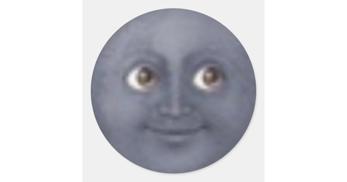 moon emoji stickers | Zazzle