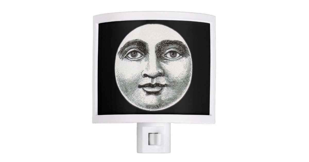Moon Face Night Light | Zazzle