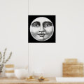 Moon Face Poster | Zazzle