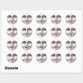 Moon Face Stickers | Zazzle