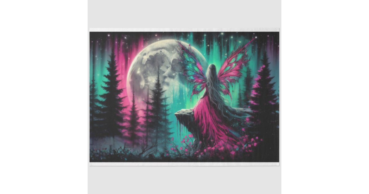 Moon Fairy Tissue Paper | Zazzle
