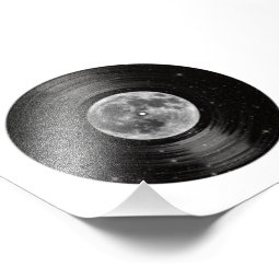 Moon In Space Vinyl LP Record Photo Print | Zazzle