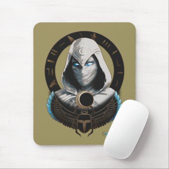 Moon Knight Egyptian Scarab Graphic Mouse Pad | Zazzle