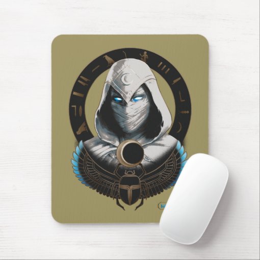 Moon Knight Egyptian Scarab Graphic Mouse Pad | Zazzle