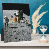 moon landing apollo 15 lunar module nasa 1971 plaque | Zazzle