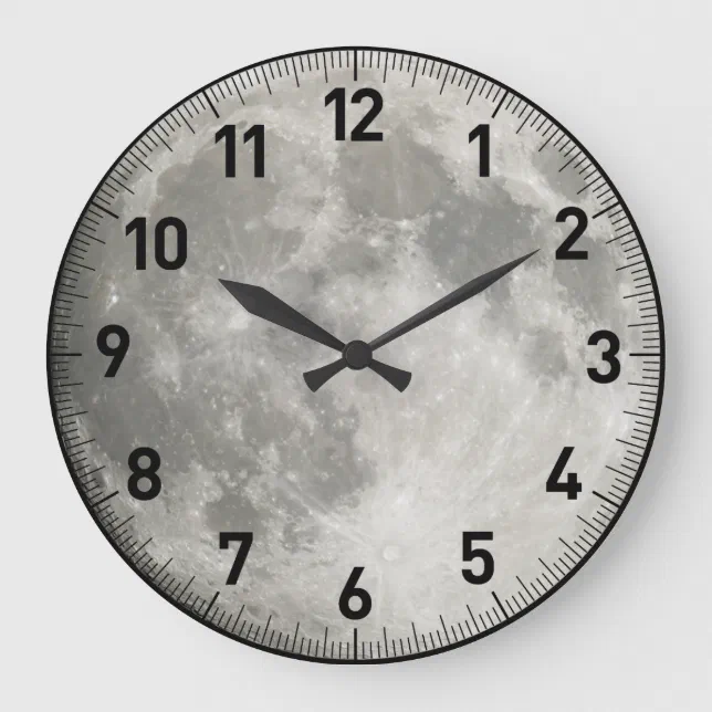 Moon Large Clock | Zazzle