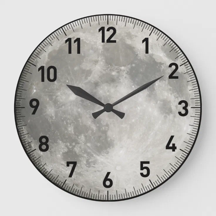 Moon Large Clock | Zazzle