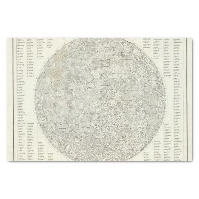 Moon Map Tissue Paper | Zazzle