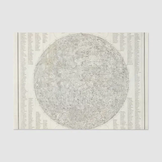 Moon Map Tissue Paper | Zazzle