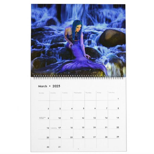 Moon Mermaid Calendar | Zazzle