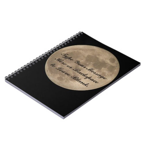Moon Notebook Custom Full Moon Journal Book Gifts | Zazzle