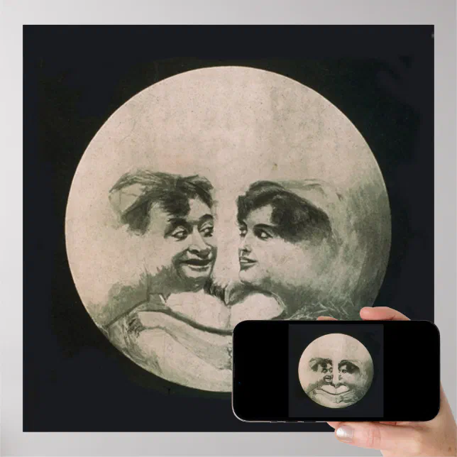 Moon Optical Illusion Poster | Zazzle