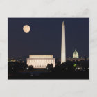 Moon over Washington DC Postcard | Zazzle