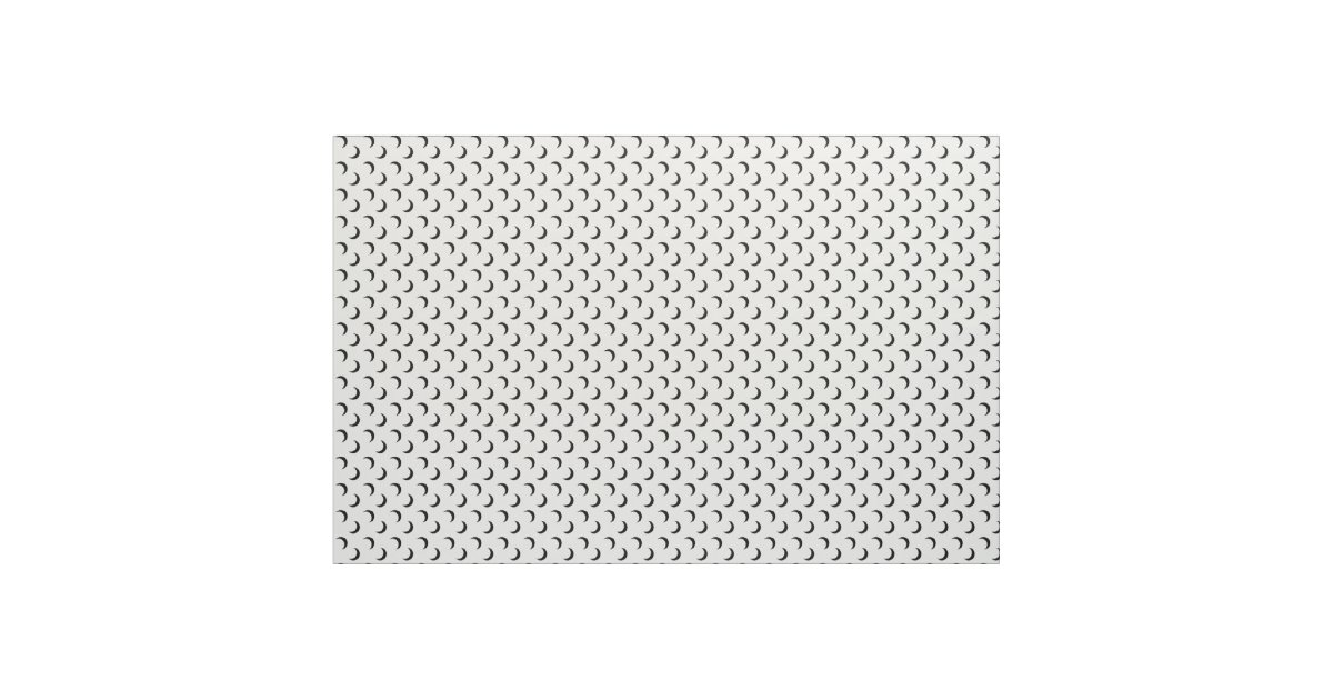 Moon Pattern Elegant Crescent Fabric | Zazzle