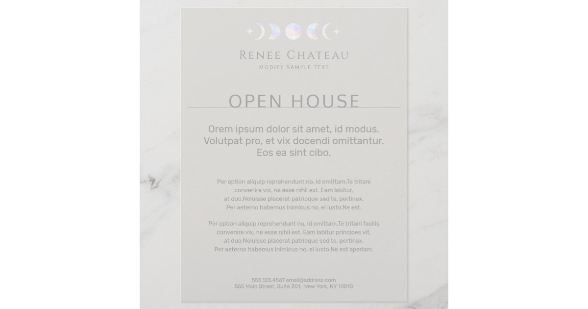 Moon Phase Flyer | Zazzle