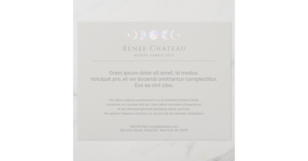 Moon Phase Flyer | Zazzle