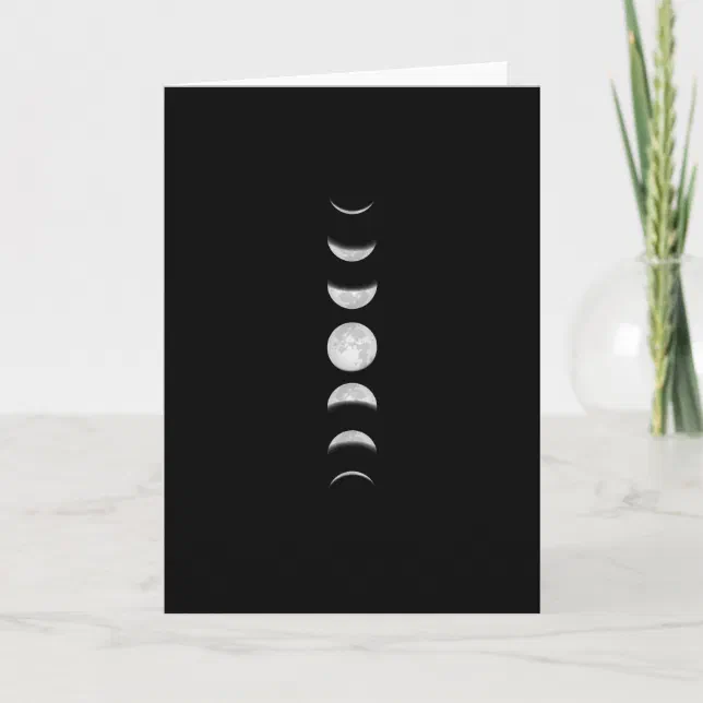 Moon Phases Card | Zazzle