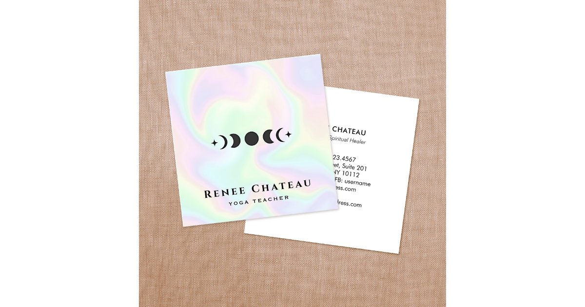 Moon Phases Chakra Energy Healer Business Card | Zazzle