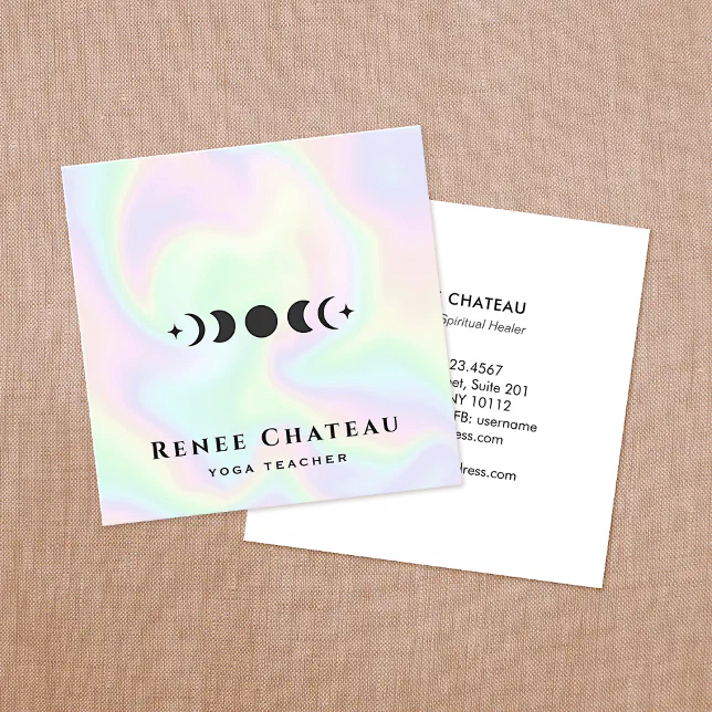 Moon Phases Chakra Energy Healer Business Card | Zazzle