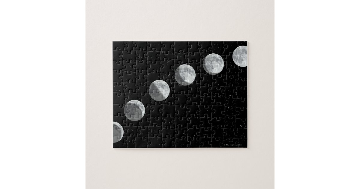 Moon phases jigsaw puzzle | Zazzle
