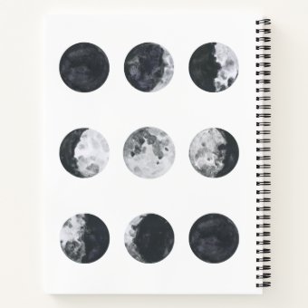 Moon Phases Notebook, Night Sky Journal | Zazzle