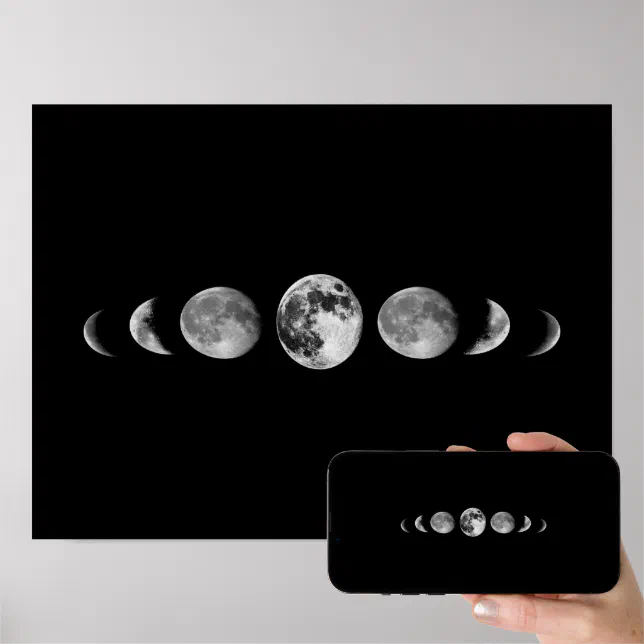 Moon Phases Poster | Zazzle