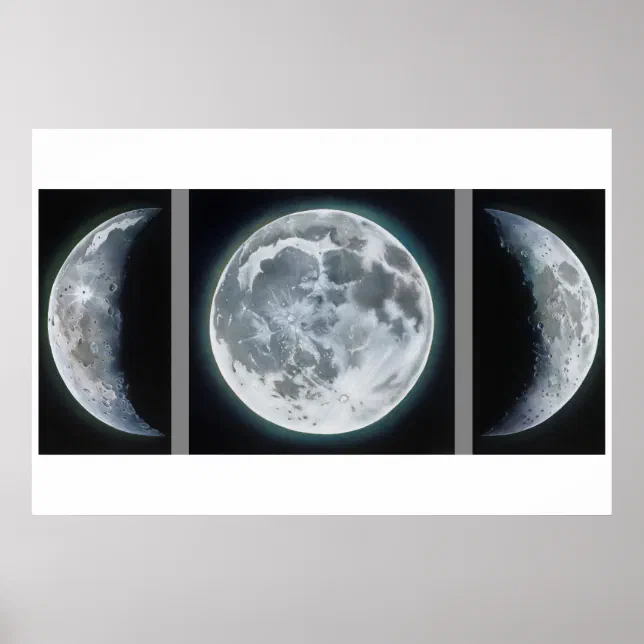 Moon Phases Poster | Zazzle