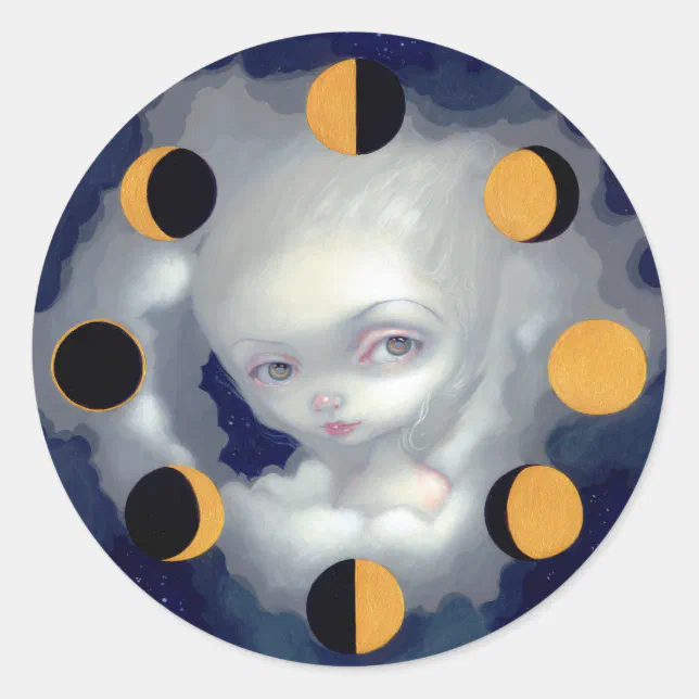 "Moon Phases" Sticker | Zazzle