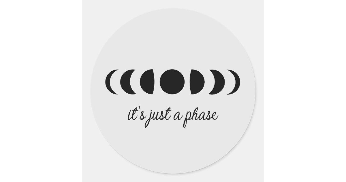 Moon Phases Stickers | Zazzle