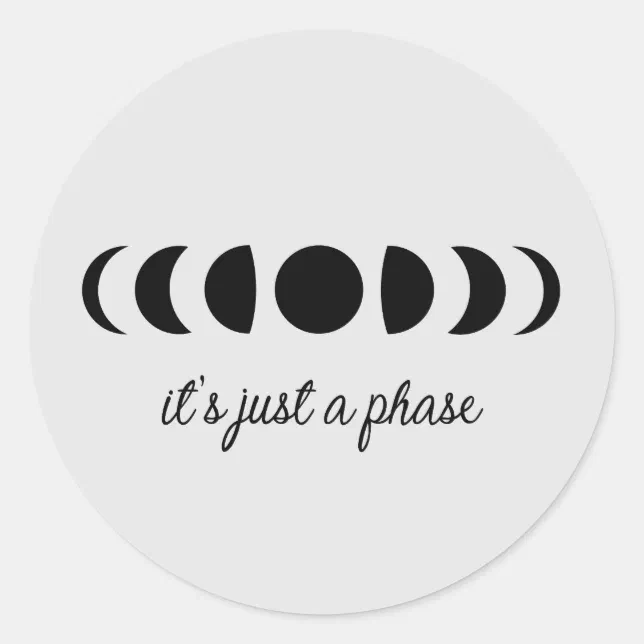 Moon Phases Stickers | Zazzle
