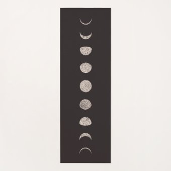 Moon phases yoga mat | Zazzle