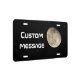 Moon Photo Starry Black Night Sky Space License Plate | Zazzle