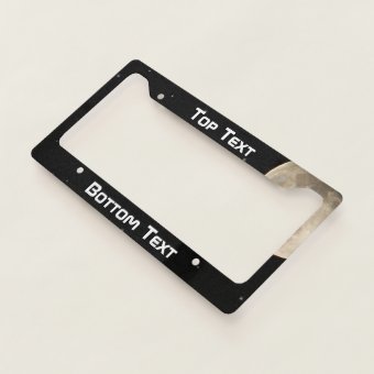 Moon Photo Starry Black Night Sky Space License Plate Frame | Zazzle