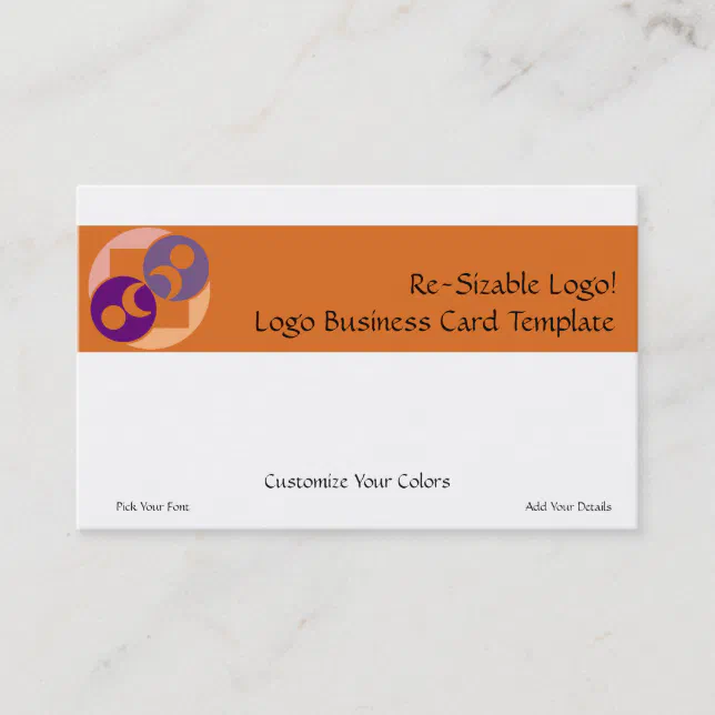 Moon Planet Logo Business Card | Zazzle